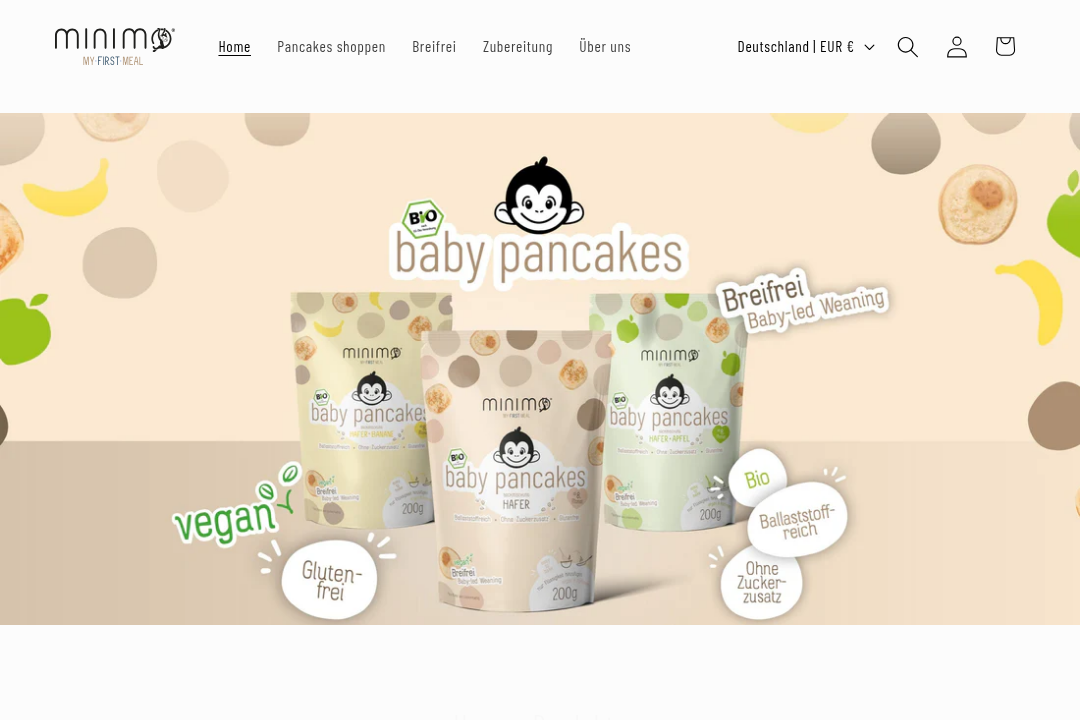 Minimo MyFirstMeal: Pancake-Backmischungen für Babys - aus Die Höhle ...